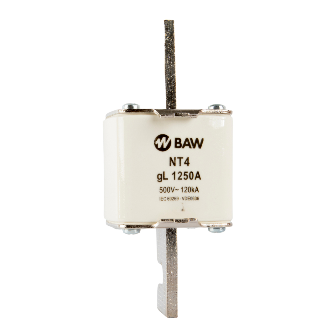 Fusible ACR, tipo NT 4. In=1250A. 500V-50Hz. gL. 120kA